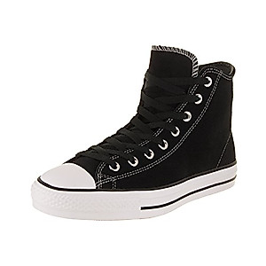 Converse Unisex Sneaker, Black Black White, 7 US Men
