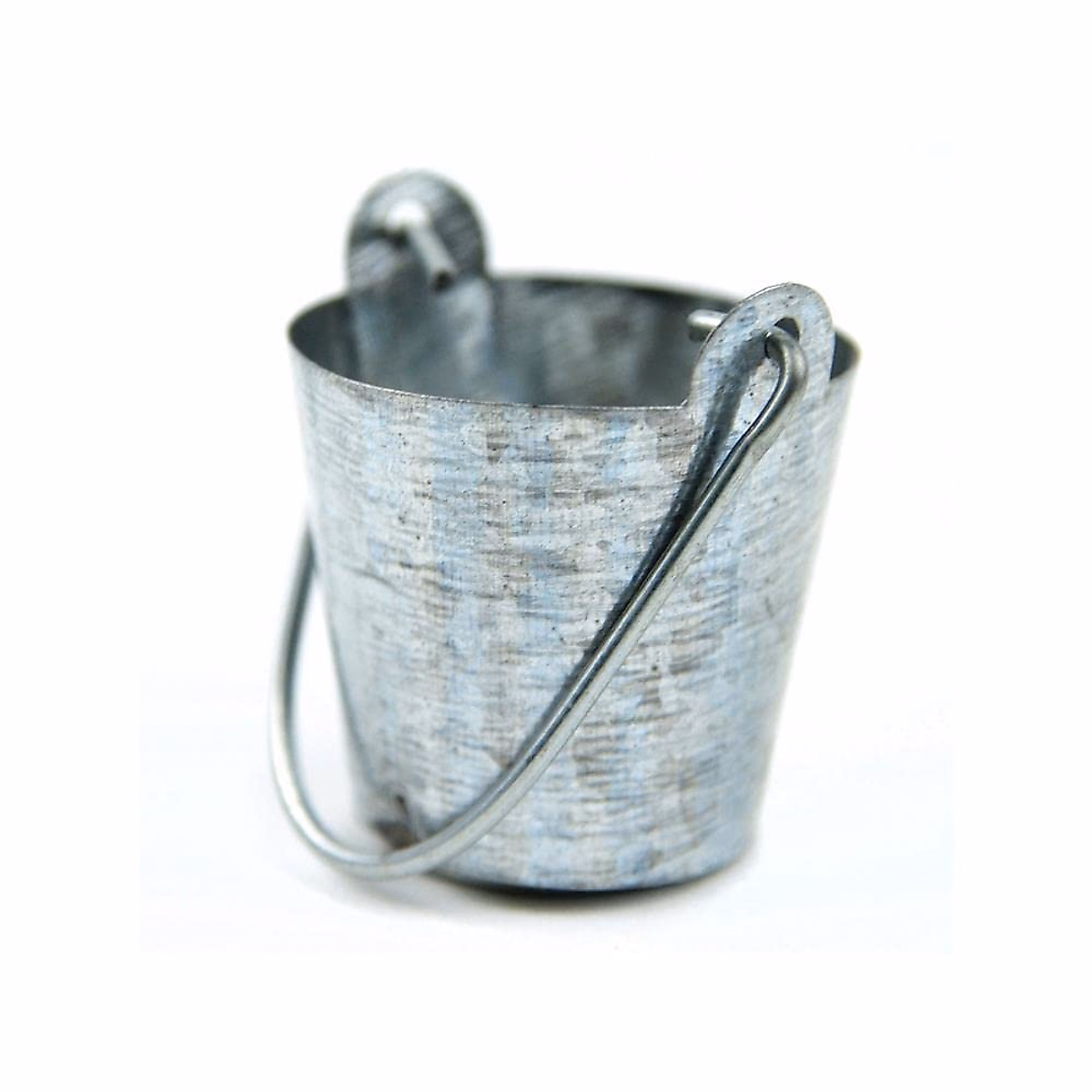 Touch of Nature Mini Fairy Garden Bucket, 1-Inch, Grey