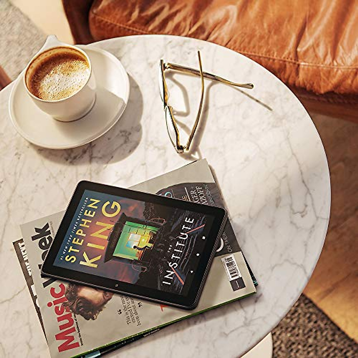 Fire HD 8 Plus tablet, HD display, 64 GB, our best 8" tablet for portable entertainment, Slate, without lockscreen ads + Made for Amazon, Wireless Charging Dock
