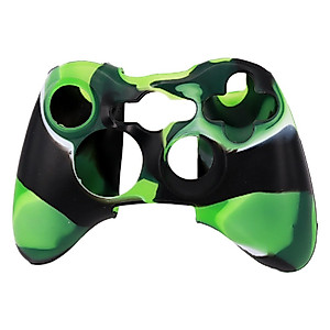 SunAngel Xbox 360 Wireless Controller Skin Protective Rubber Case Cover for Microsoft Xbox 360 Game Pad (3 Colors Package)