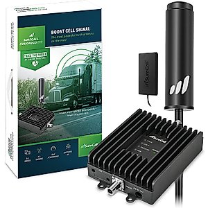 SureCall Fusion2Go OTR Cell Phone Signal Booster for Trucks, Work Vans, Fleets, Boosts 5G/4G LTE, Verizon AT&T Sprint T-Mobile, Large Vehicle RV Trailer, Multi-User, FCC Approved, USA Company