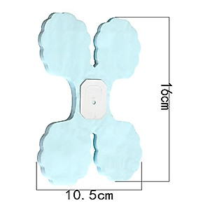 Pack of 6 Hanging Garland Four-Leaf Tissue Paper Flower Garland Reusable Party Streamers for Party Wedding Decorations, 10 Feet/3M (C07-Hot Pink)