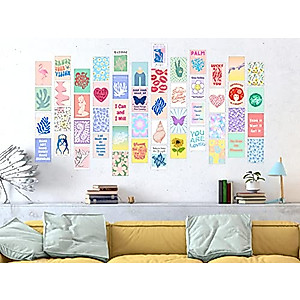 JUJU'S VIBES 50pcs Coconut Girl Room Decor Aesthetic Collage Posters, That Vanilla Girl Aesthetic Preppy Wall Collage, Cute Danish Pastel Wall Collage Kit Aesthetic Cute Pictures for Bedroom Decor, Photos for Dorm, Wall, Clean Girl Room Decor for Teen, Co