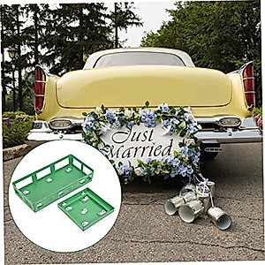 Garneck 4pcs Six-Claw Suction Cup for Wedding Car Fresh Flower Cage Flower DIY Stand Flower Cage Frame Wedding Floral Holder Wedding Flower Tray Plastic Florist Supplies Rectangle