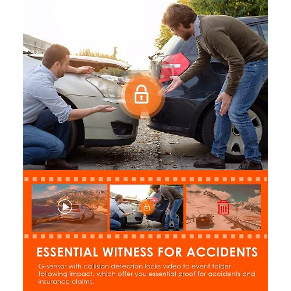 Bundle – 2 Items: Vantrue N2S 4K GPS Dash Cam + Vantrue 11.5ft Hardwire Kit