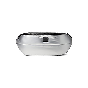 DKNY womens Dkny Avia Sling Crossbody, Silver/Black, One Size US
