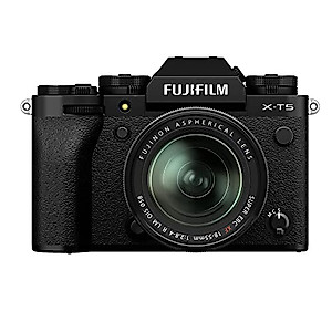 Fujifilm X-T5 Mirrorless Digital Camera with XF18-55mm Lens Bundle (Silver) with 64GB Memory Card, Gadget Bag, & More with USA Authorized Fujifilm Warranty | Fuji xt5