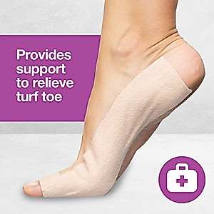 ZenToes Turf Toe T-Straps - 10 Pack Moleskin Splints for Big Toe Injuries - Adhesive Toe Straighteners