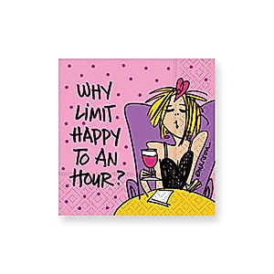 Design Design Limit Cocktail Napkins, 5", Multicolor