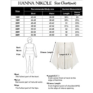 Hanna Nikole Womens Plus Size Off Shoulder Bell Sleeve Ruffle Blouses Tunic Shirts Ivory 22W