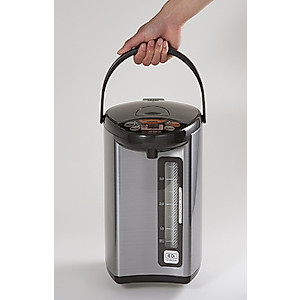Zojirushi Micom Water Boiler & Warmer, 135 oz. / 4.0 Liters, Silver and Zojirushi NS-ZCC10 Neuro Fuzzy Rice Cooker, 5.5-Cup uncooked rice / 1L, White