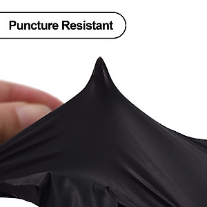 SwiftGrip Disposable Nitrile Exam Gloves, 3-mil, Black Nitrile Gloves Disposable Latex Free for Medical, Cooking & Esthetician, Food-Safe Rubber Gloves, Powder Free, Non-Sterile, 50-ct Box (Medium)