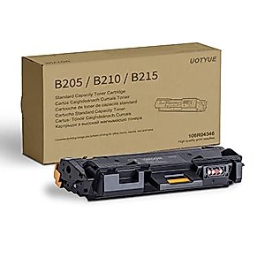 B205/ B210/ B215 Black Standard Capacity Toner Cartridge 106R04346 - UOTY Compatible 1 Pack 106R04346 Toner Replacement for Xerox B205 B210 B215 Printer