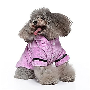Medium Female Dog Clothes Pet Bath Hotel Nightgown Pajamas Bathrobe Apparel Towel Bathrobe Cat Clothes Teacup Chihuahua Sweaters