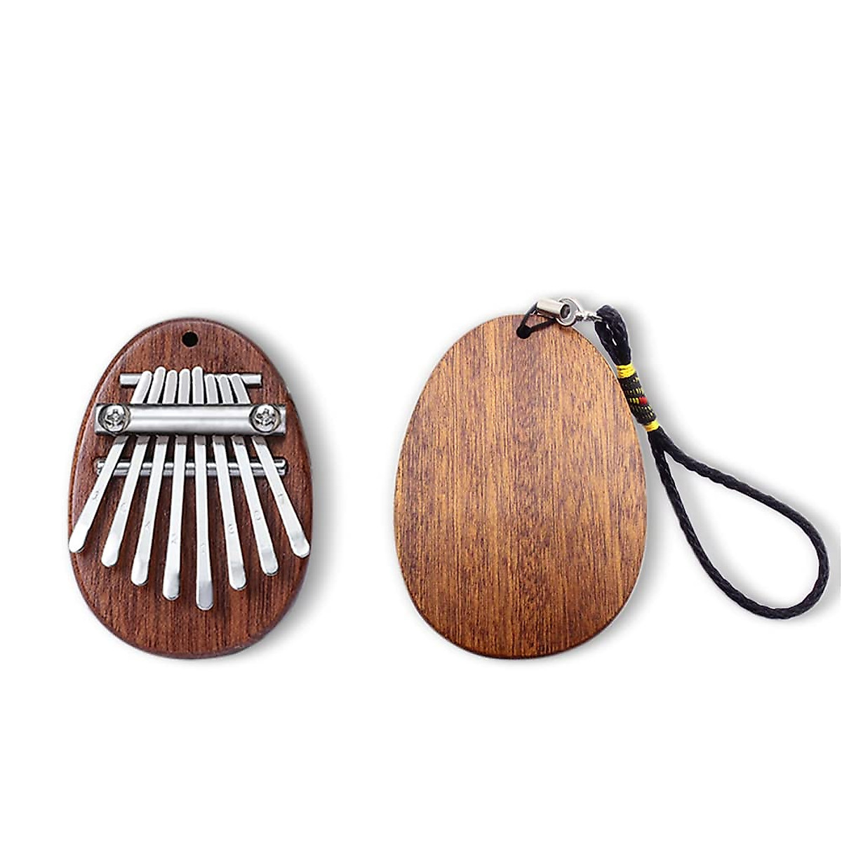 Mini 8 Key Kalimba Thumb Piano Gifts for Kids Beginners Music Lovers Players, Cute Instrument Pendant Keychain Accessories, Wood Finger Thumb piano, Musical good accessory Pendant Gift