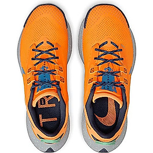 NIKE mens Pegasus Trail 3 shoes, Total Orange/Signal Blue, 10.5