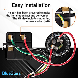 BlueStars Premium 5-2-1 CSR-U1 CSRU1 Compressor Saver Hard Start Capacitor Kit for 1- to 3-ton AC units - Durable 5-2-1 HVAC Compressor Saver Hard Start Capacitor - Easy to Install - PACK OF 1