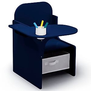 Delta Children MySize Chair Desk with Storage Bin - Greenguard Gold Certified, Navy