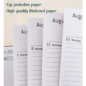 2024 Planner - Weekly & Monthly Planner with Tabs, 8.2'' x 6.2'', 12-Months Planner with Monthly Tabs, Twin-Wire Biding, Holidays, Notes Pages, Back Pocket - Floral