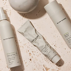 Blind Barber Watermint Gin Shave Cream - Creamy Beard Lather for Men - Protect & Moisturize Sensitive Skin - Good on All Skin Types (3.2oz / 100ml)