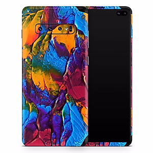 DesignSkinz Liquid Abstract Paint V19 Protective Vinyl Decal Wrap Skin Cover Compatible with The Samsung Galaxy S20 (Screen Trim & Back Glass Skin)