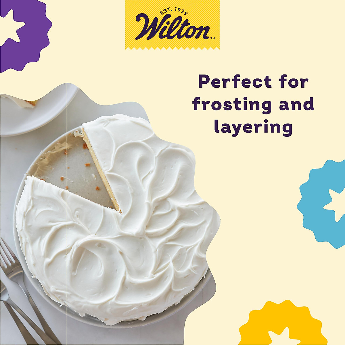 Wilton Icing Spatula, 13-Inch, Angled Cake Spatula, Steel