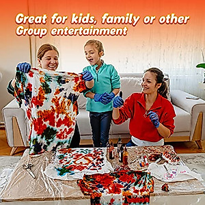 Tie Dye Powder, 12 Colors DIY Tie Dye Powder Bottled Fabric Dye for Large Groups, Tie Dye Kits for Kids Adults, Shirts, Clothing Group Craft Arts Party Supplies(12Bottles,10G Per Bottle)