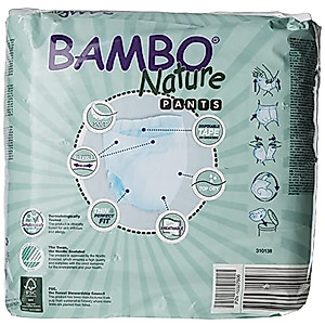 Bambo Nature Eco Friendly Baby Training Pants Classic for Sensitive Skin, Size 5 (26-44 lbs), 20 Count