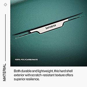 Samsonite Winfield 3 DLX Hardside Expandable Luggage with Spinners, Checked-Large 28-Inch, Emerald