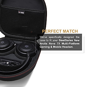 LTGEM Case Compatible with SteelSeries Arctis Nova 7X / 7 Wireless Multi-Platform Gaming Headset