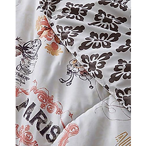 Geneva Home Fashion Avondale Manor 8-Piece Cherie Comforter Set Queen, Coral