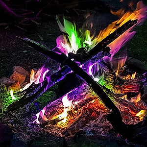 GOFIRE Colored Flames, Magical, Vibrant, Dancing Colors for Campfires, Firepits, Fireplaces or Bonfires | 25 Pack