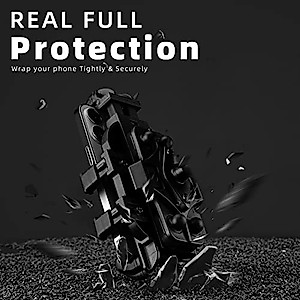 ROCKBROS Motorcycle Bike Phone Mount with Vibration Dampener for 4.7''-7.1'' Phones, Motorcycle Bike Phone Holder Universal Handlebar Motorcycle(Rear View Mirror Mount)