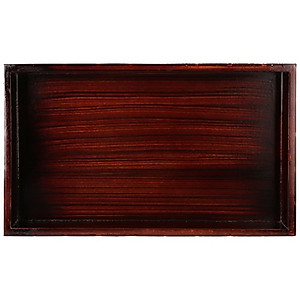 Decorative Guest Hand Towel Storage Tray Dispenser, Sturdy Holder for Disposable Paper Napkins - Bathroom Vanity Countertop Organization - 10x6 Inches, Grey-White, Gifts for Mom