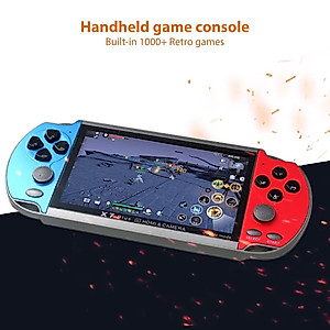 Handheld Game Console 5.0 inch Retro Games Consoles Classic Video Games Built-in Preinstalled Rechargeable Battery Portable Style Gaming Consoles Built-in 8GB Memory