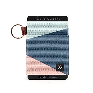Thread Wallets Ultra Slim Card Holder Wallet - Slim Wallet for Women & Men - Minimalist Wallets for Women - Small Wallet for Women & Men - Modern Credit Card Organizer Mini Wallet (Fine Line)