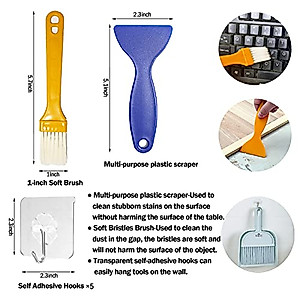 Mini Dustpan and Broom Set - Small Pet Cages Cleaner Kit, Small Animals/Playpen/Bedding Cages Cleaning Supplies (Cages Cleaner Kit/Blue)