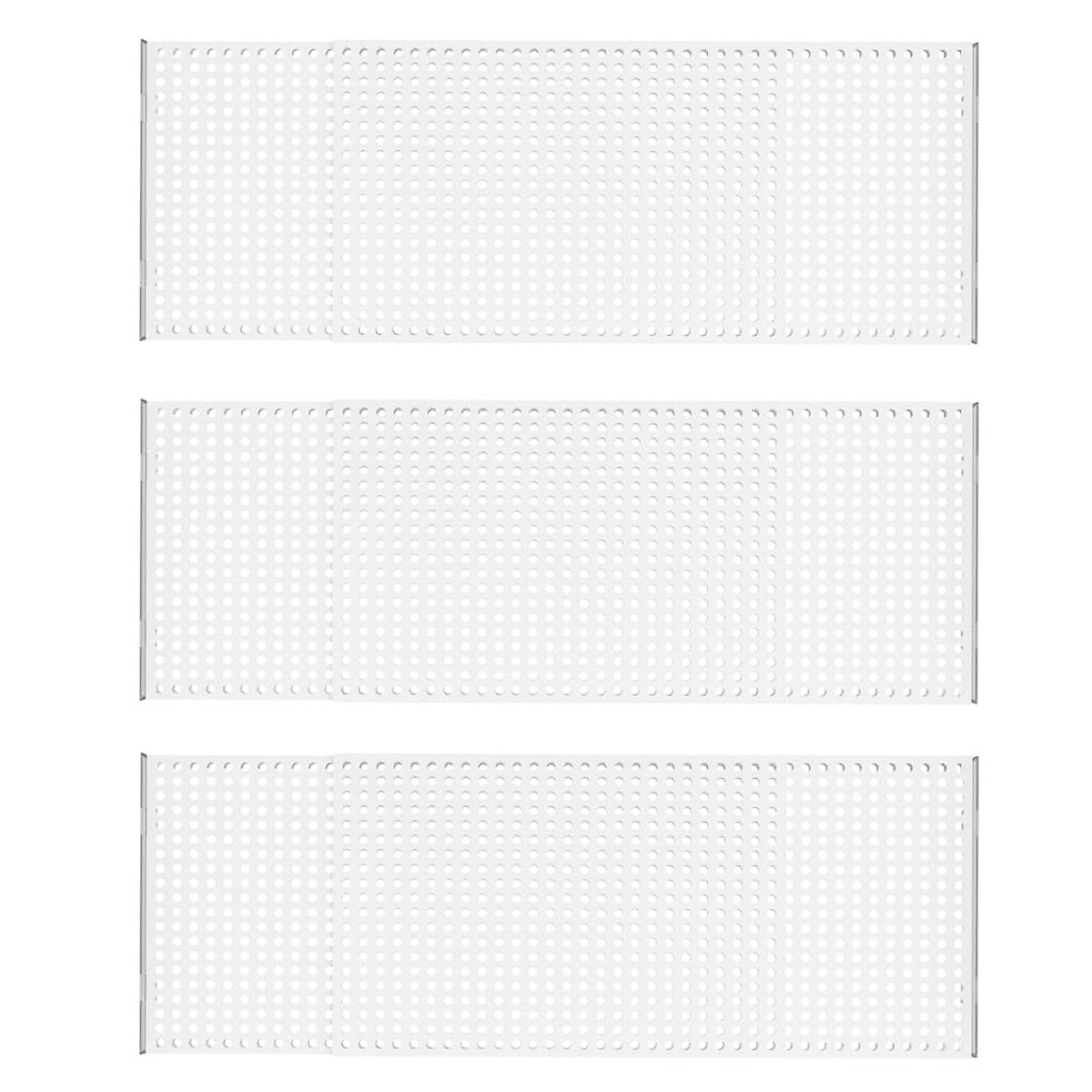 MIYUPTC Expandable Closet Shelf, Heavy Duty Tension Shelf Cabinet Organizer, Strong Adhesive Closet Divider for Kitchen Cabinet Wardrobe Cupboard, 3 Pack