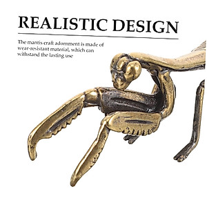 Levemolo Delicate Mantis Craft Thumb Rings for Women Creative Mantis Decoration Small Mantis Decoration Tabletop Animals Desk Mantis Statue Small Mantis Sculpture Mantis Figurine Copper