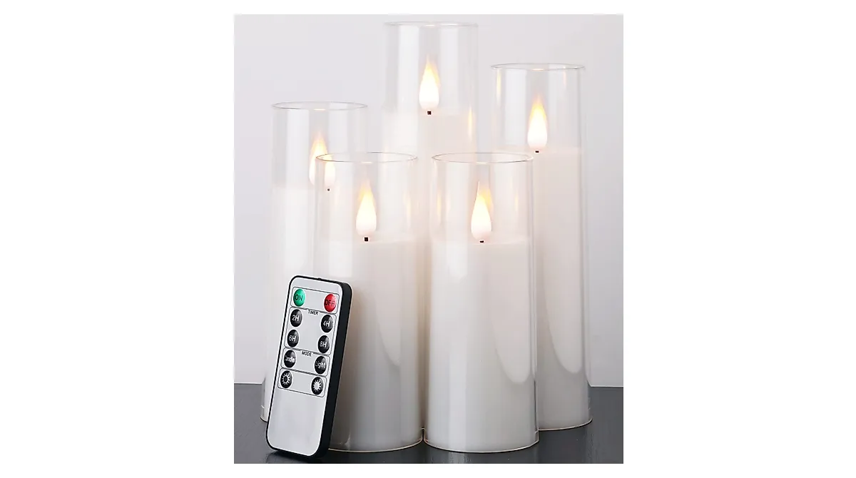 Amagic Flameless Candles Set - Safe, Remote-Controlled Decor