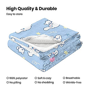 Anime Blanket Cartoon Throw Blanket for Couch Sofa Bed Living Room Gifts for Halloween Thanksgiving Christmas 50"X60"