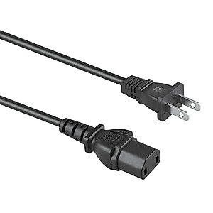 yanw 2 Prong AC Power Cord Cable for Sony PS4 Pro Playstation 4 Pro Xbox One