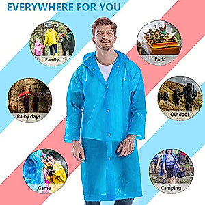 Rain Ponchos for Adults Reusable - Hooded Raincoats for Men Survival Heavy Duty Military Impermeable Rain Coat (Grey)