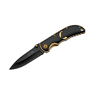 Rite Edge 211193-BE Bear Folding Knife, Black/Gold