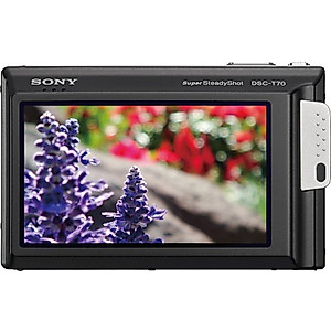 Sony Cybershot DSC-T70 8.1MP Digital Camera with 3x Optical Zoom with Super Steady Shot Image Stabilization (Black)