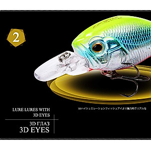 LOVEPET Lures 4.7cm/10g Bionic Fishing Bait,Big Fat Bait, Fake Bait, Outdoor Fishing Tackle,8 Pcs