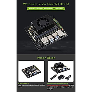 Waveshare NX Development Board Based On Jetson Xavier NX Alternative Solution for Jetson Xavier NX Developer Kit Includes Jetson Xavier NX 8GB Module 128GB NVMe