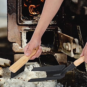 Mini Ash Bucket with Lid + Firewood Rack Indoor