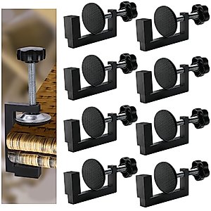 8Pcs Adjustable Patio Furniture Clips- Outdoor Sofa Rattan Furniture Clamps- Rattan Clamps Wicker Chair Fasteners- Sectional Couch Sofa Furniture Clips for Keeping Furniture Together