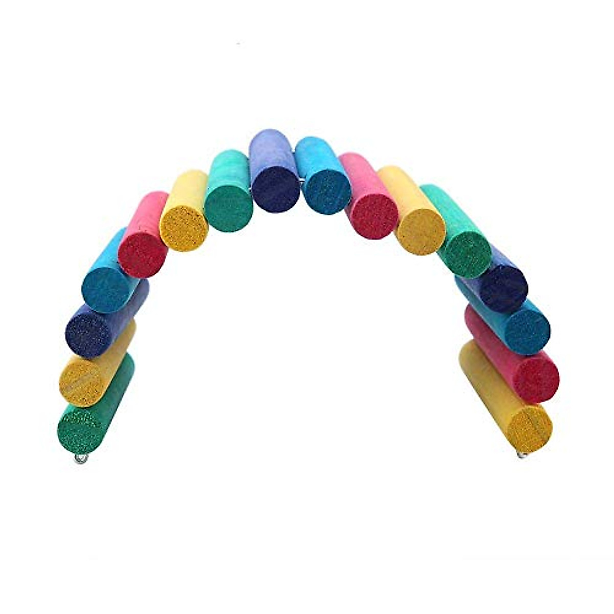 Bird Toys,Small Animals Toys Wooden Ladder Arch Bridge for Hamster Hedgehog Mouse Small Animal House Cage Villa Exercise Chew Toy